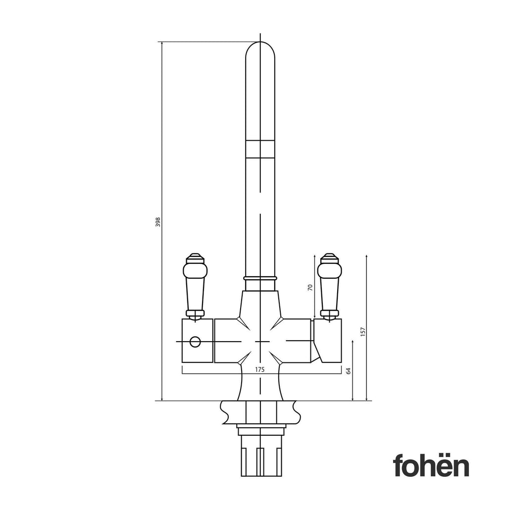 Fohen Fantale | Matt Black Instant Boiling Water Tap – Verana
