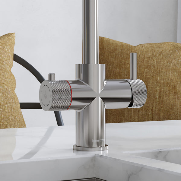 Hanstrom 3-in-1 Square Touch Boiling Water Tap - Chrome