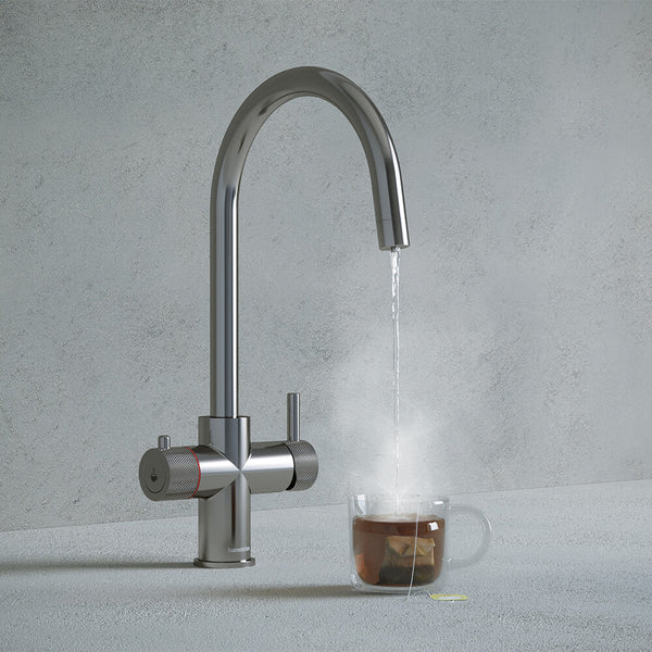 Hanstrom 3-in-1 Swan Touch Boiling Water Tap - Chrome